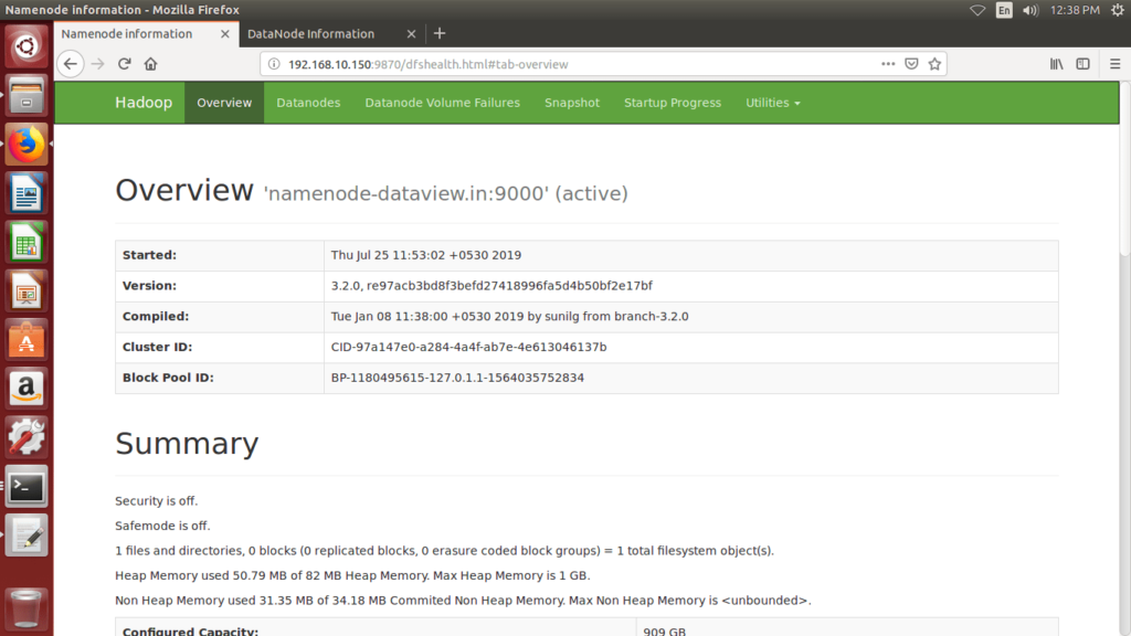 Apache Hadoop 320 Multi Node Cluster With Alternative Backup Recovery